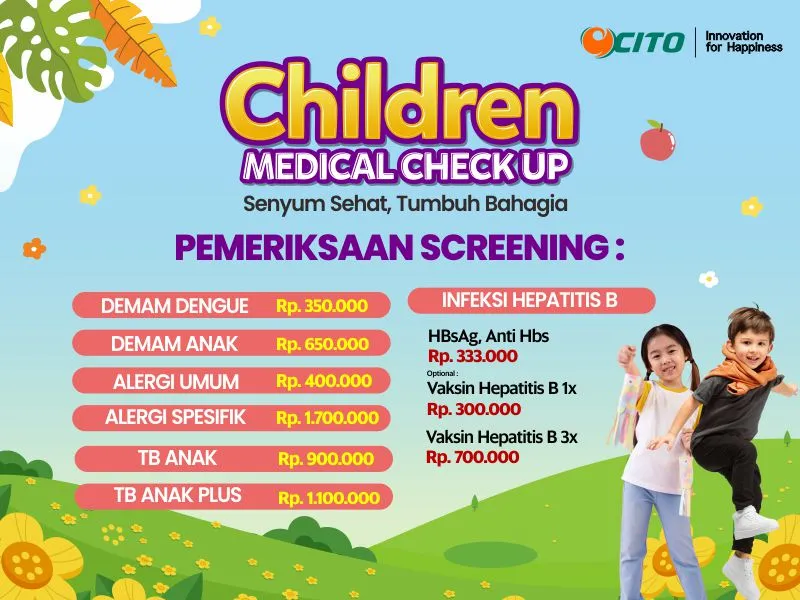 Laboratorium CITO Luncurkan Children Medical Check-up 2024